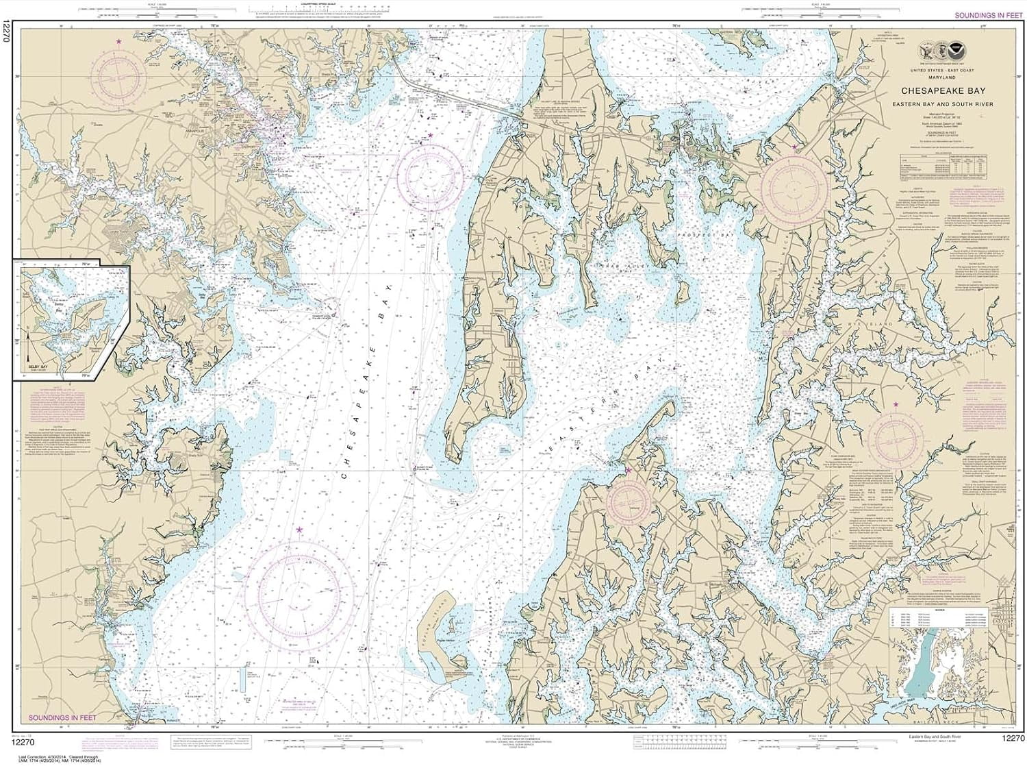 Paradise Cay Publications, Inc. NOAA Chart 12270: Chesapeake Bay ...