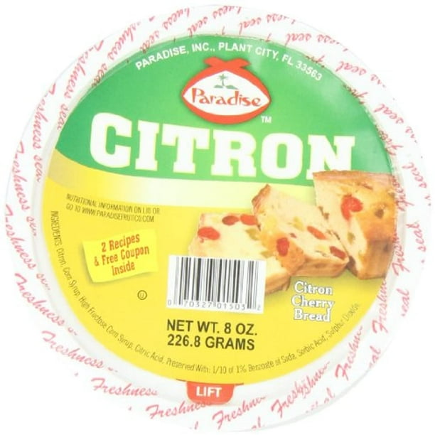 Paradise Diced Citron, 8 Ounce - Walmart.com