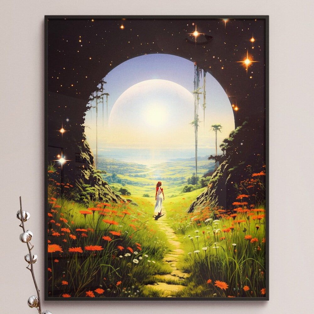 Paradise, Digital Download, Retro Futurism, Vintage Collage, Scifi Art ...