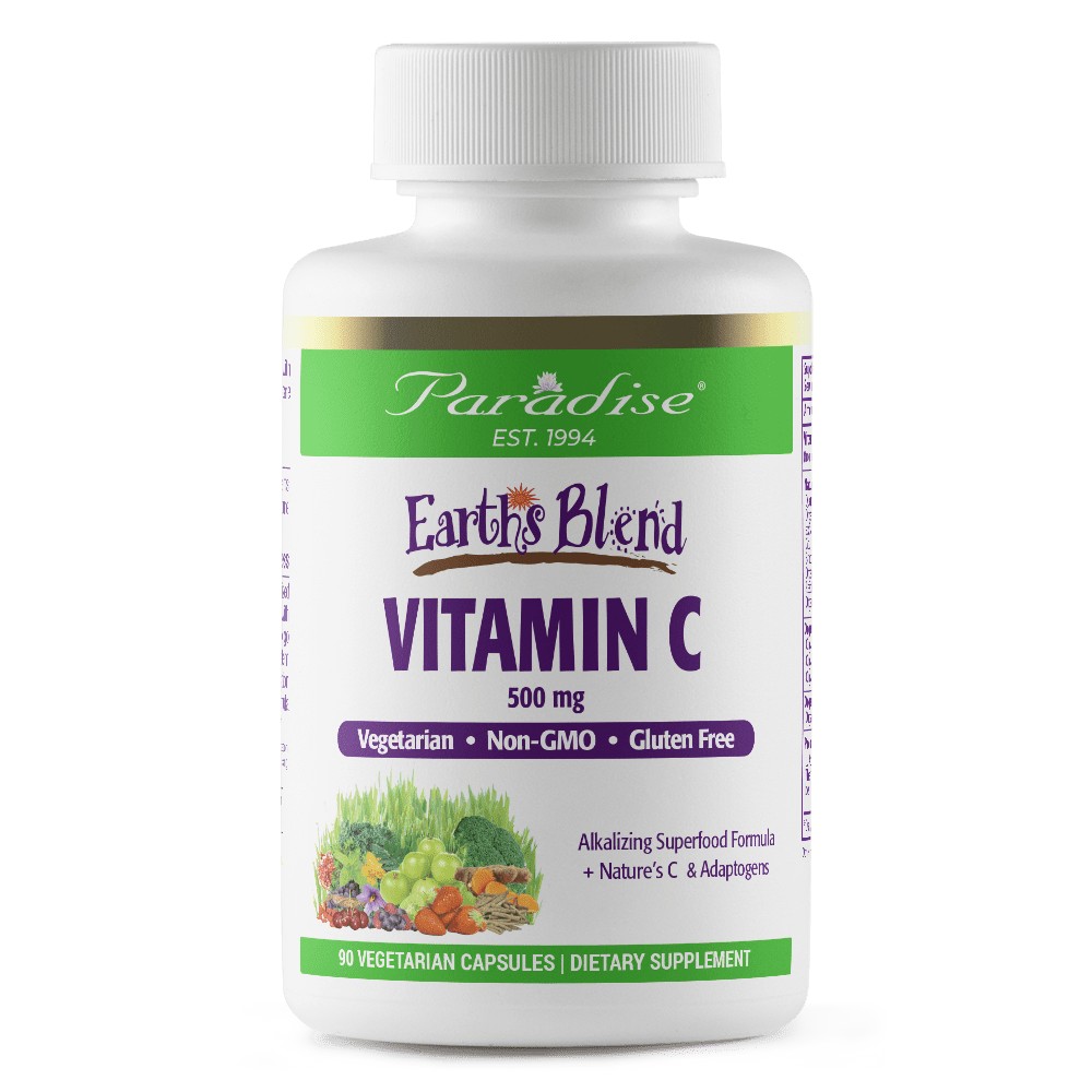 Paradise Herbs Earth's Blend, Vitamin C, 90 Vegetarian Capsules ...