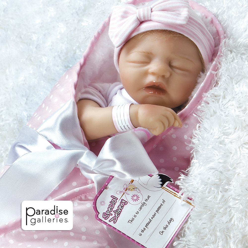 Paradise Galleries 17.5in Tall Reborn Realistic Lifelike Silicone Baby ...