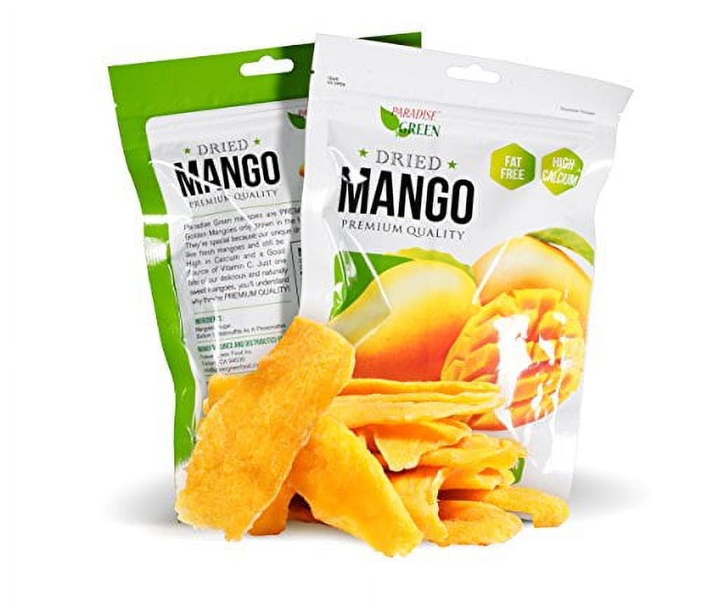 Paradise Green Dried Mango 28oz - Sweet Thai Mangoes Sun Dried (8 bags ...