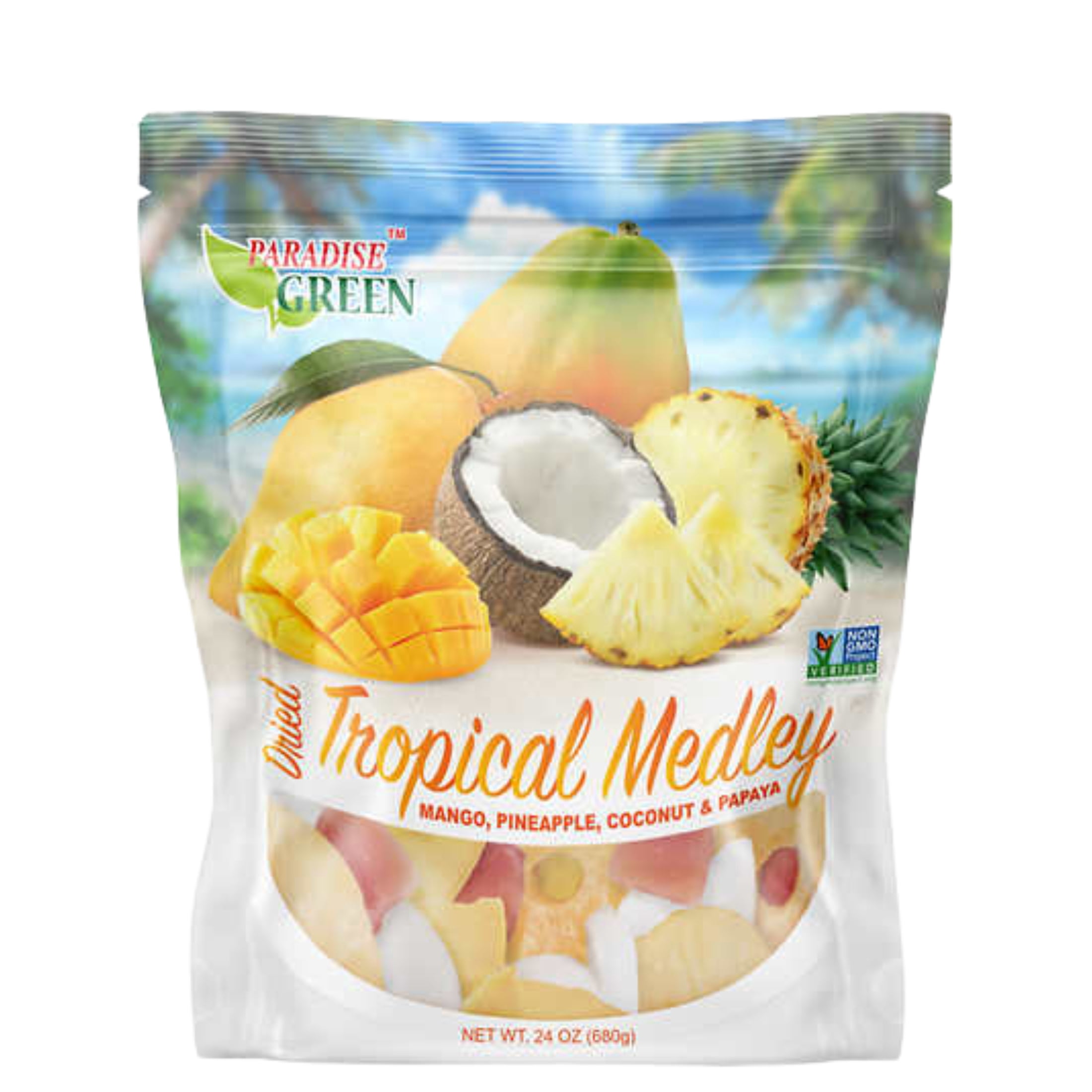 Paradise Green Dried Tropical Medley (Mango, Pineapple, Coconut ...