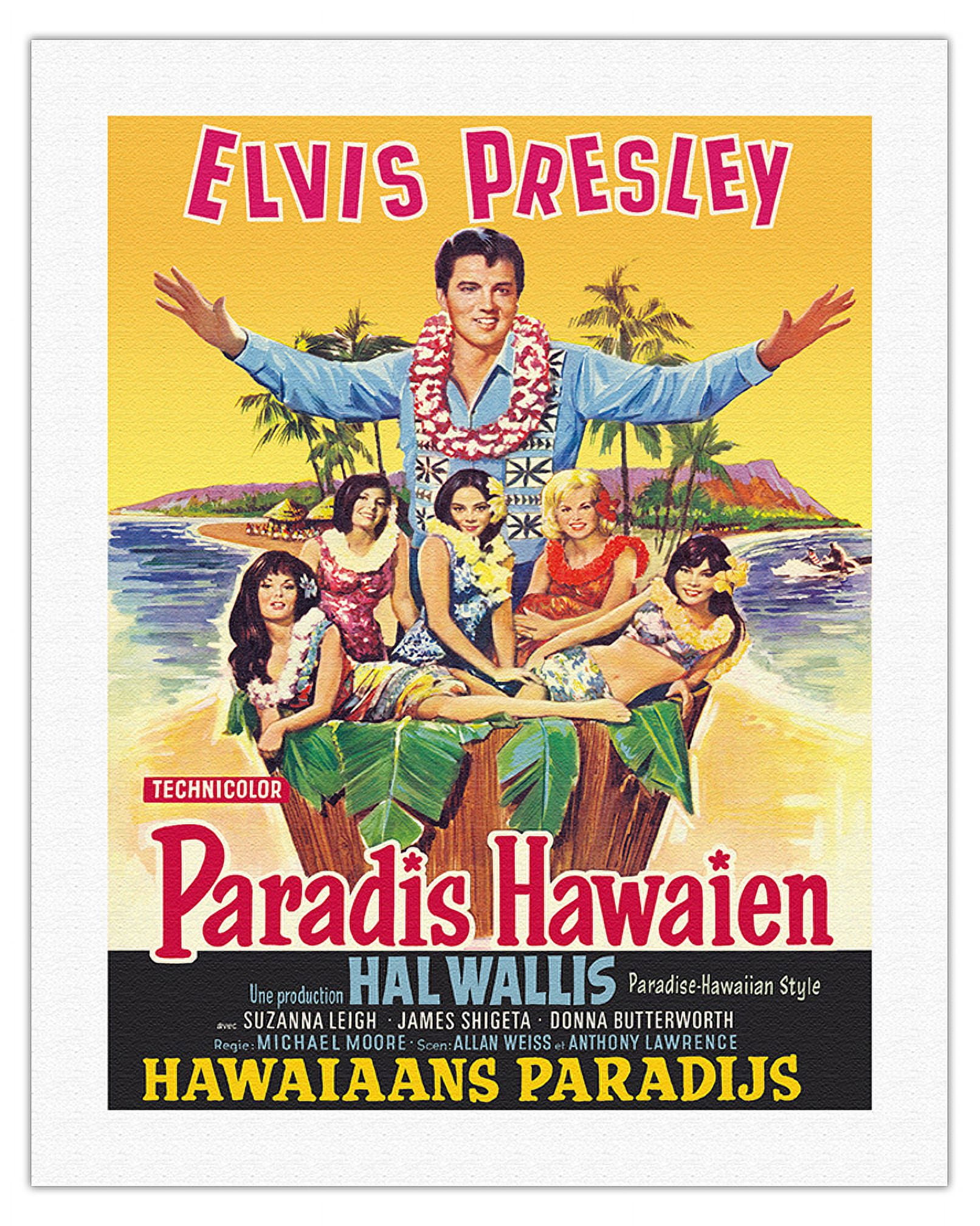 Paradise Hawaiian Style (Paradis Hawaien) - Starring Elvis Presley - Vintage Film Movie Poster c ...