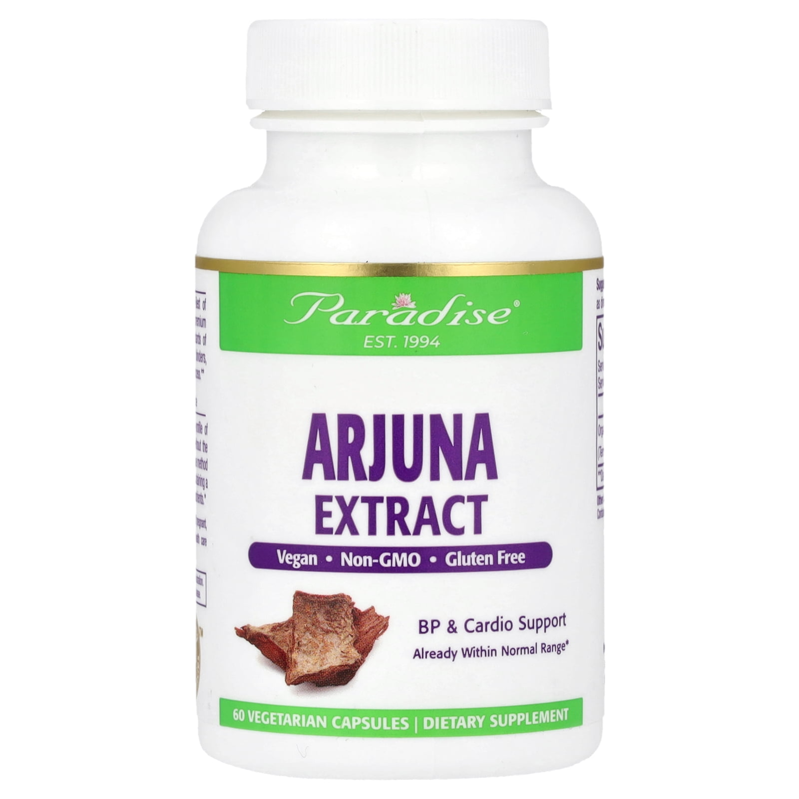 Paradise Herbs Arjuna Extract, 250 mg, 60 Vegetarian Capsules - Walmart.com