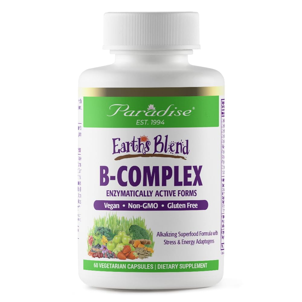 Paradise Herbs Earth's Blend Methyl B-Complex 60 Veg Capsules - Walmart.com