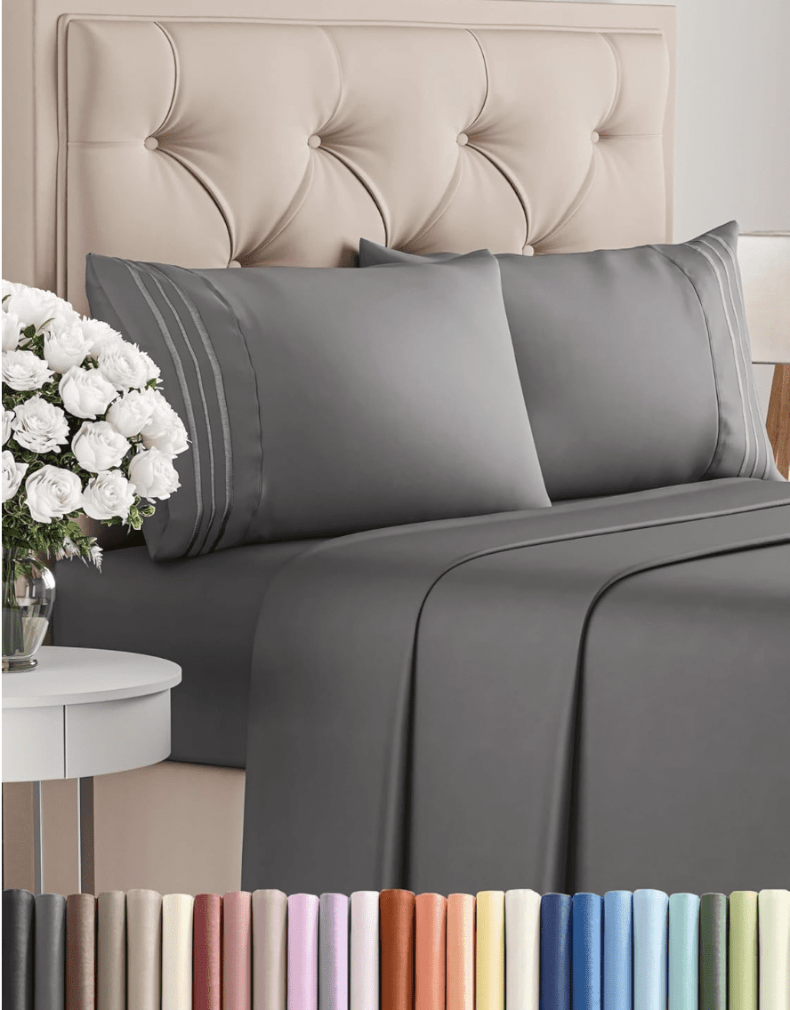 Paradise Home Fashion Solid Print King Bed Sheets Set for All Ages ...