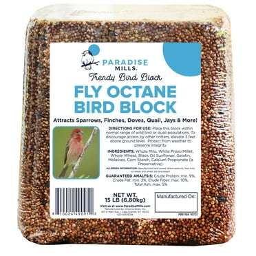 (2 pack) Paradise Mills Wild Bird Food Block, 15 lb, New, Formulated ...