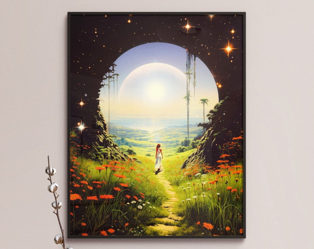 Paradise Retro Futurism Vintage Collage Scifi Art Cosmic Art Space ...