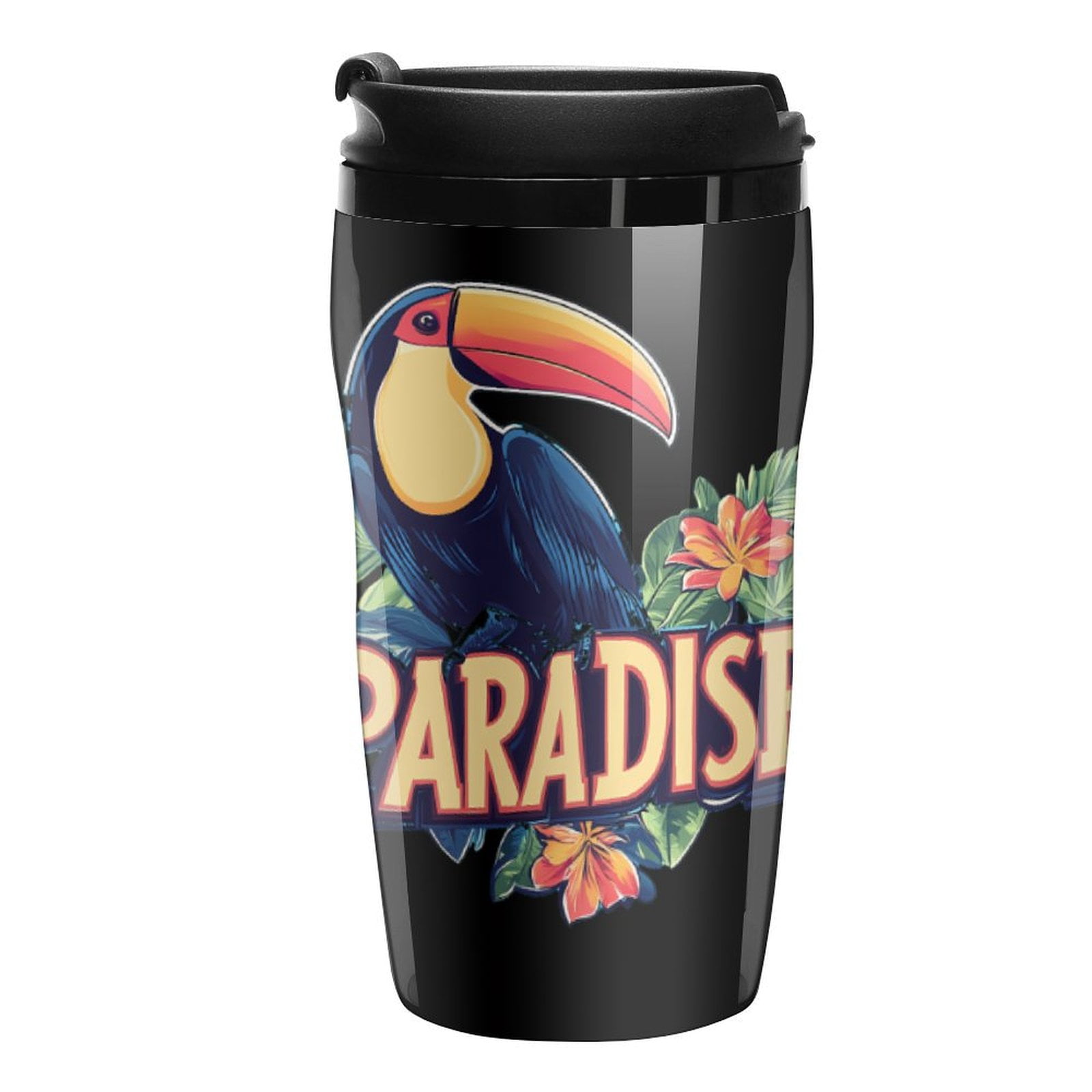Paradise Toucan Travel Coffee Tumbler Reusable Cup for Coffee or Tea ...
