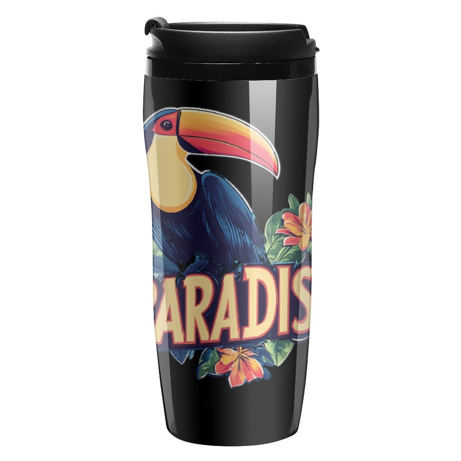 Paradise Toucan Travel Coffee Tumbler Reusable Cup for Coffee or Tea ...