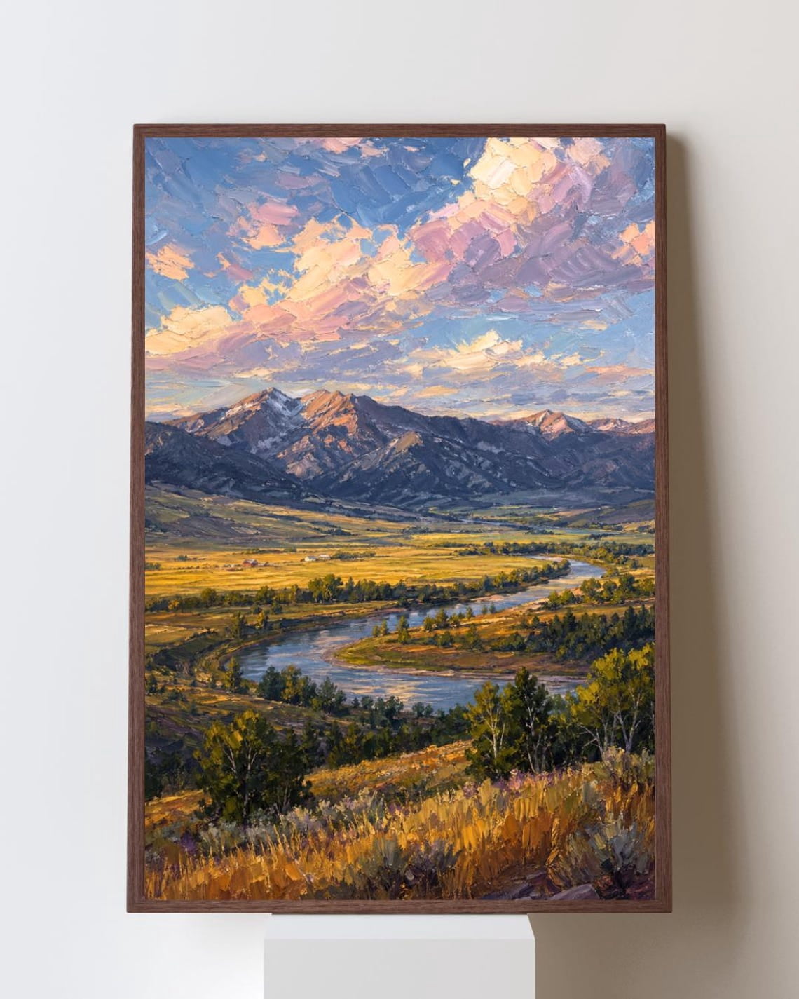 Paradise Valley Montana Yellowstone River Landscape Absaroka Mountains ...