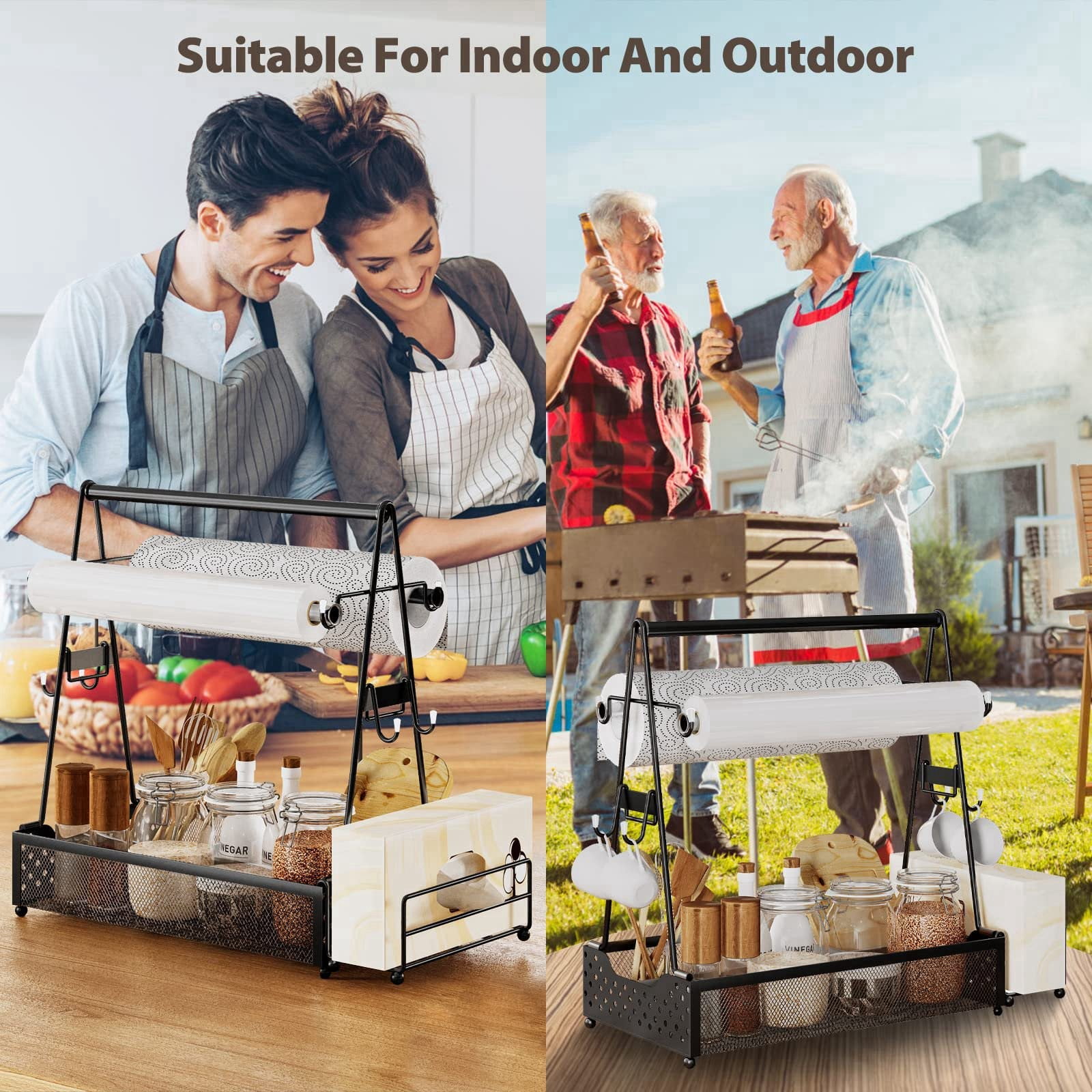 Paradmas Grill Caddy BBQ Caddy For Outdoor Camping Picnic Utensil Caddy ...