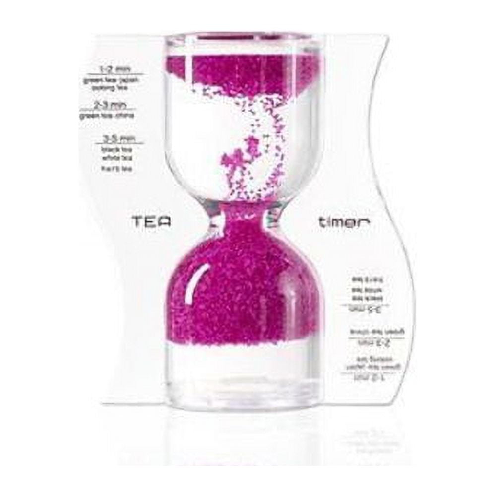 PARADOX 5 Minute Tea Timer, Hourglass with Pink Sand, Bottom to Top ...