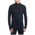 Paradox Men’s Merino Blend 1/4 Zip Performance Base Layer Top, Black ...