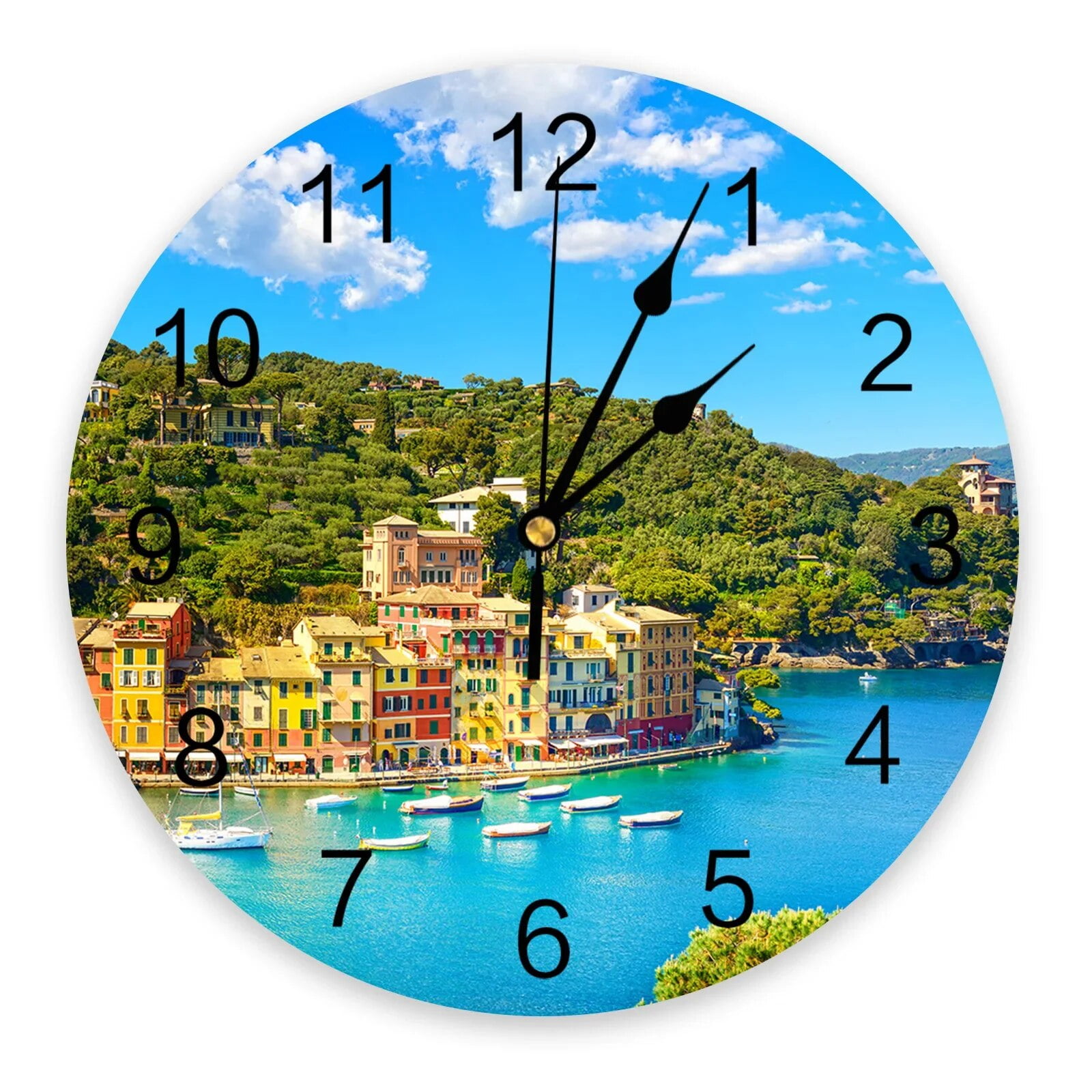 Paraglider Sunrise Valley Wall Clock Bedroom Silent Wall Digital Clock ...