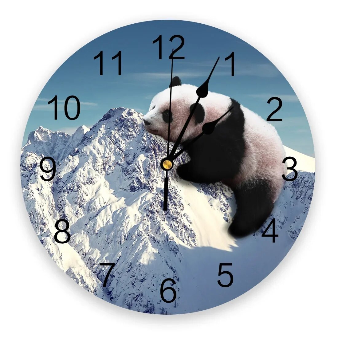 Paraglider Sunrise Valley Wall Clock Bedroom Silent Wall Digital Clock ...