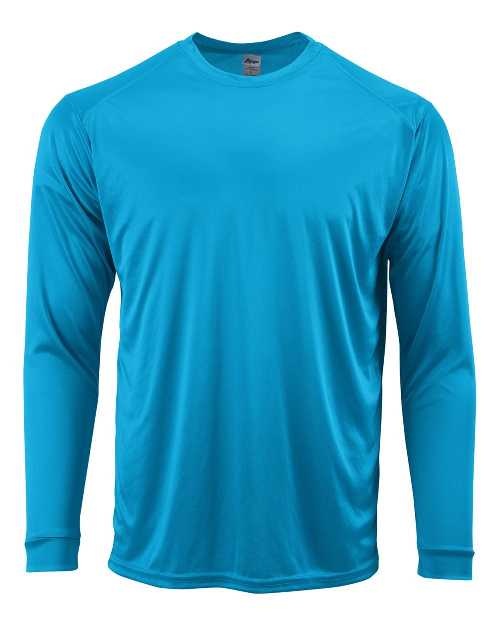 Paragon Long Islander Performance Long Sleeve T-Shirt, Turquoise - L ...