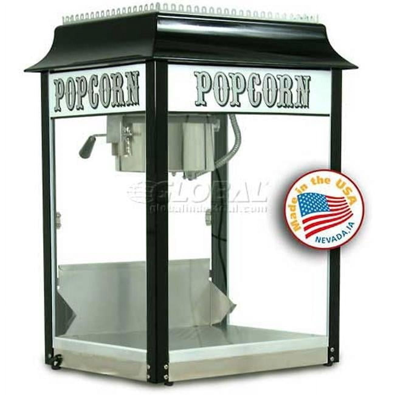 Paragon - Manufactured Fun 8 oz Popcorn Machine - Black/Chrome ...