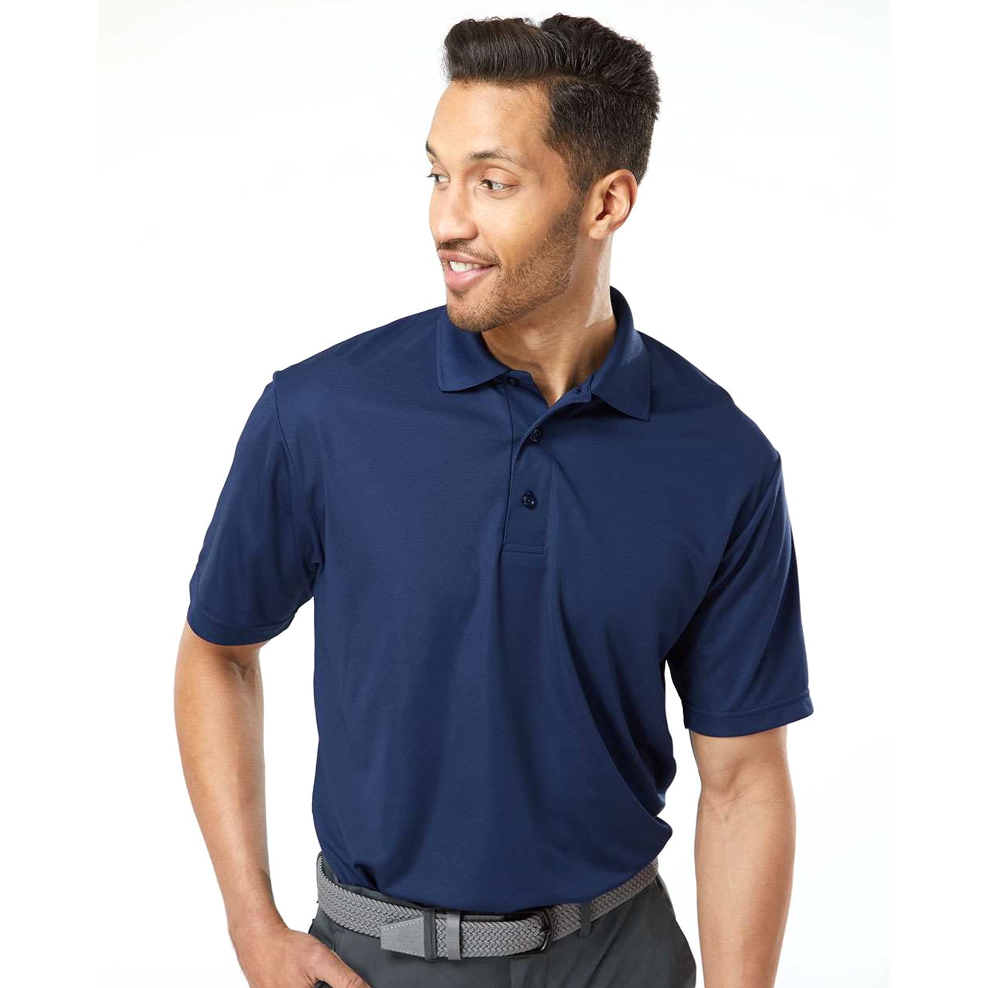 Paragon Men's Performance Polo Shirt With 3-Button Golf Polo Shirts 100 ...