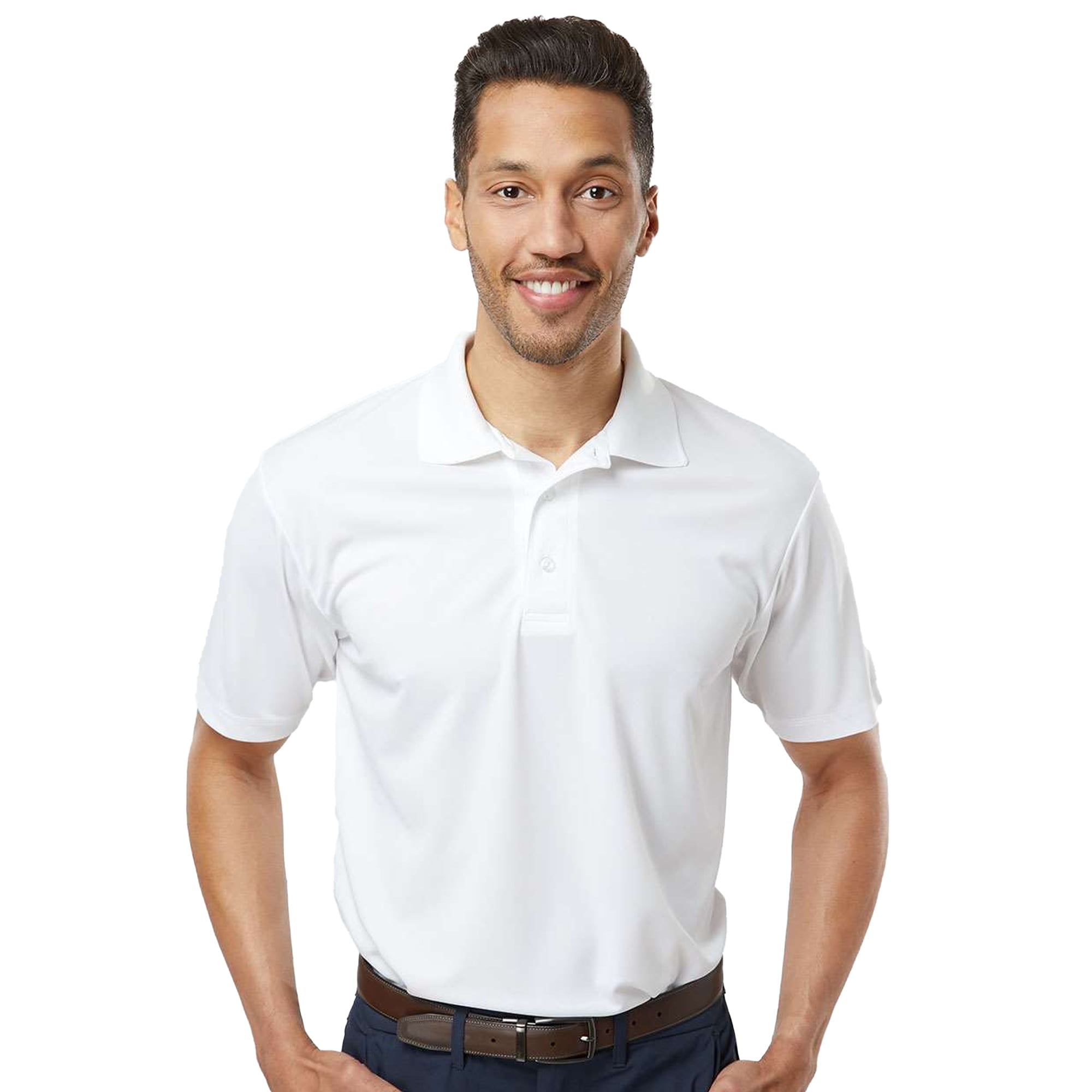 Paragon Men's Performance Polo Shirt With 3-Button Golf Polo Shirts 100 ...