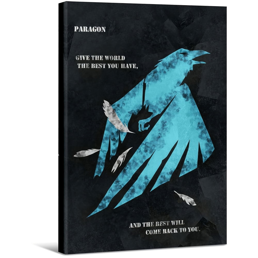 Paragon Quote About Giving And Receiving. Large Wooden Framed Wall Art ...