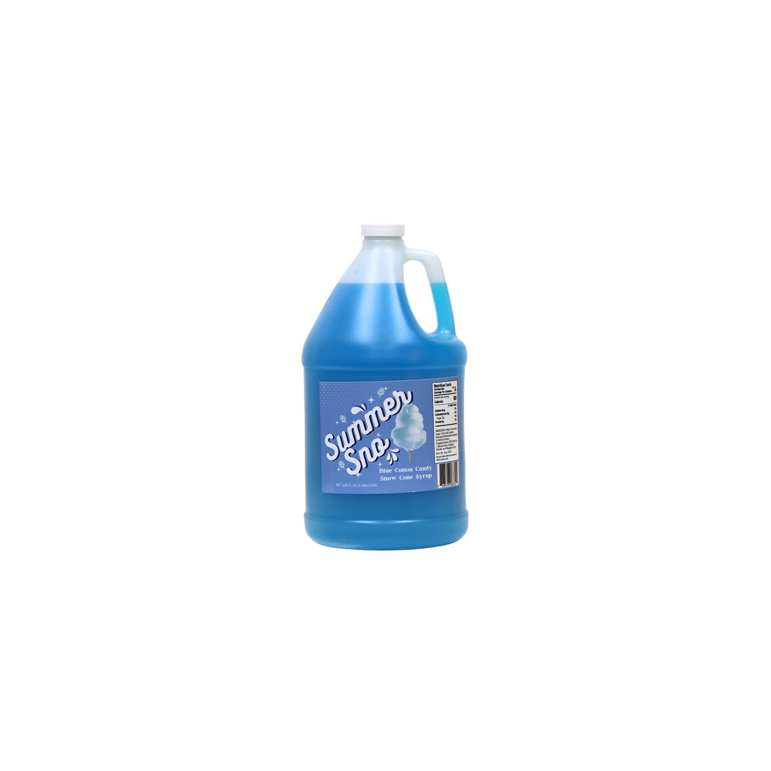 Paragon Summer Sno Syrup Blue Cotton Candy (1 Gallon) - Walmart.com