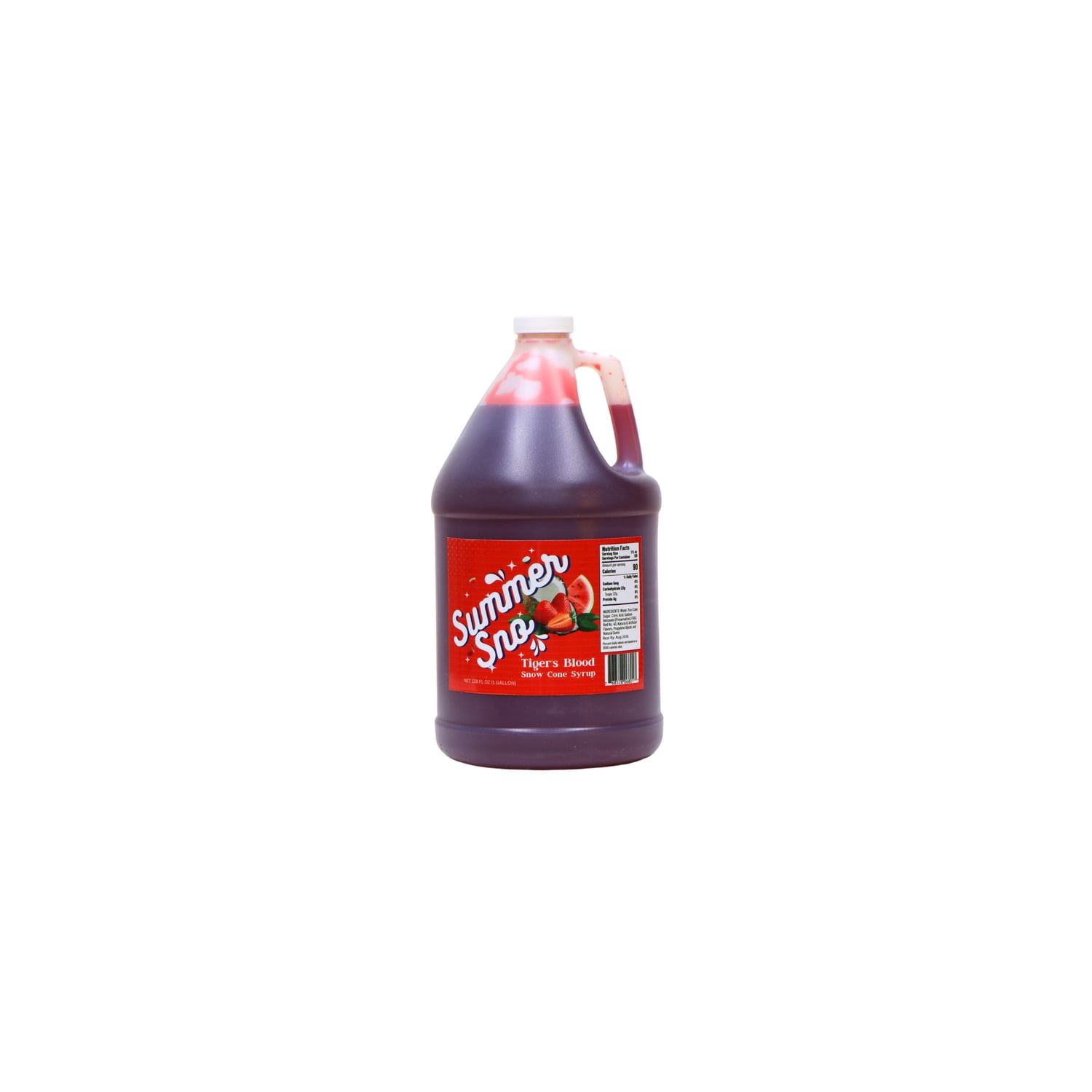 Paragon Summer Sno Syrup Tigers Blood (1 Gallon) - Walmart.com