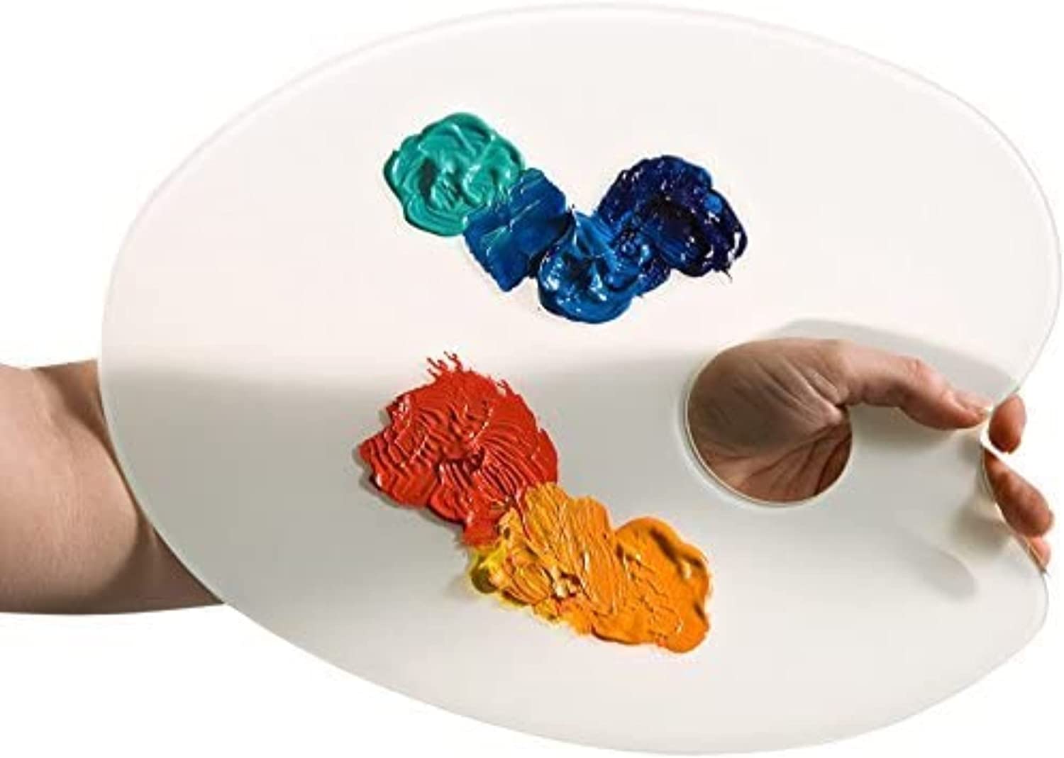 Paragona Oval Glass Palette - Walmart.com