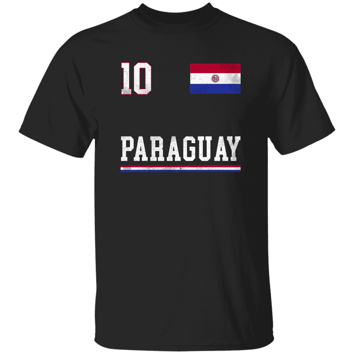 Paraguay Flag Emblem Paraguayan Pride Proud Men Women Soccer Fan T ...