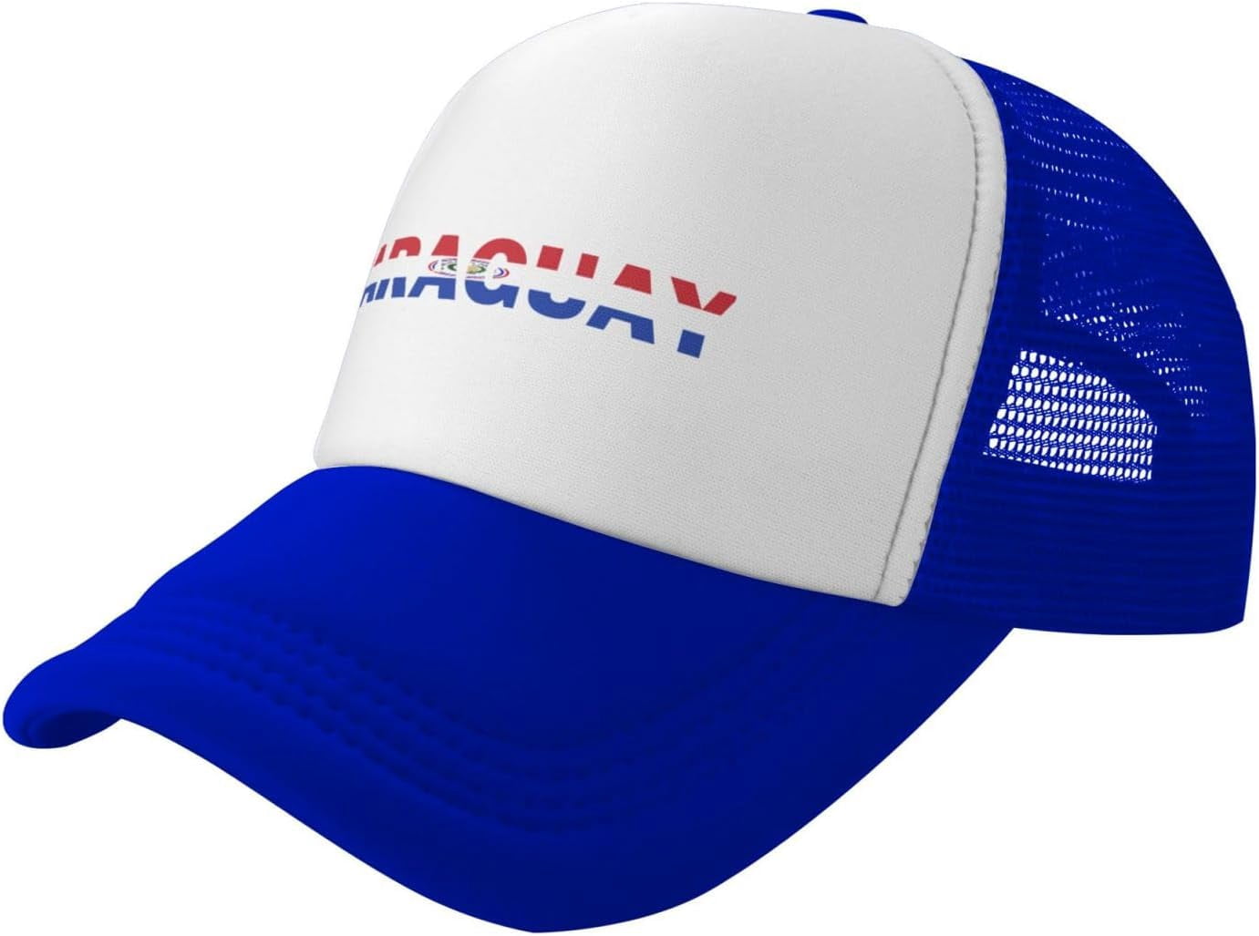 Paraguay Flag Paraguayan Text Word Art Trucker Hats: Stylish Protection ...