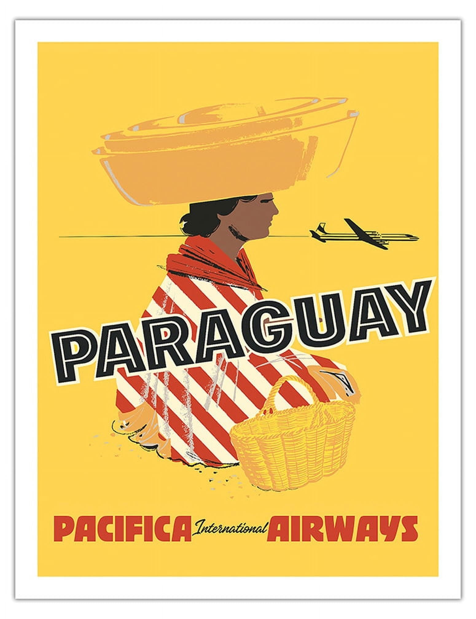 Paraguay - South America - Pacifica International Airways - Vintage ...