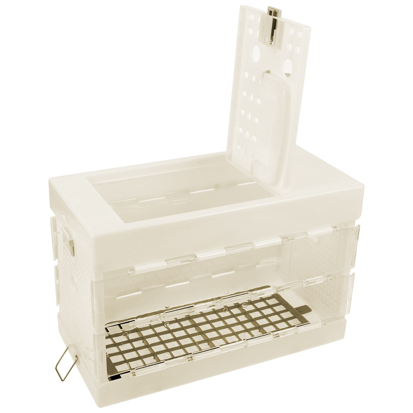 Portable Bird Carrier Travel Cage with Handle for Parrot in White Color ...