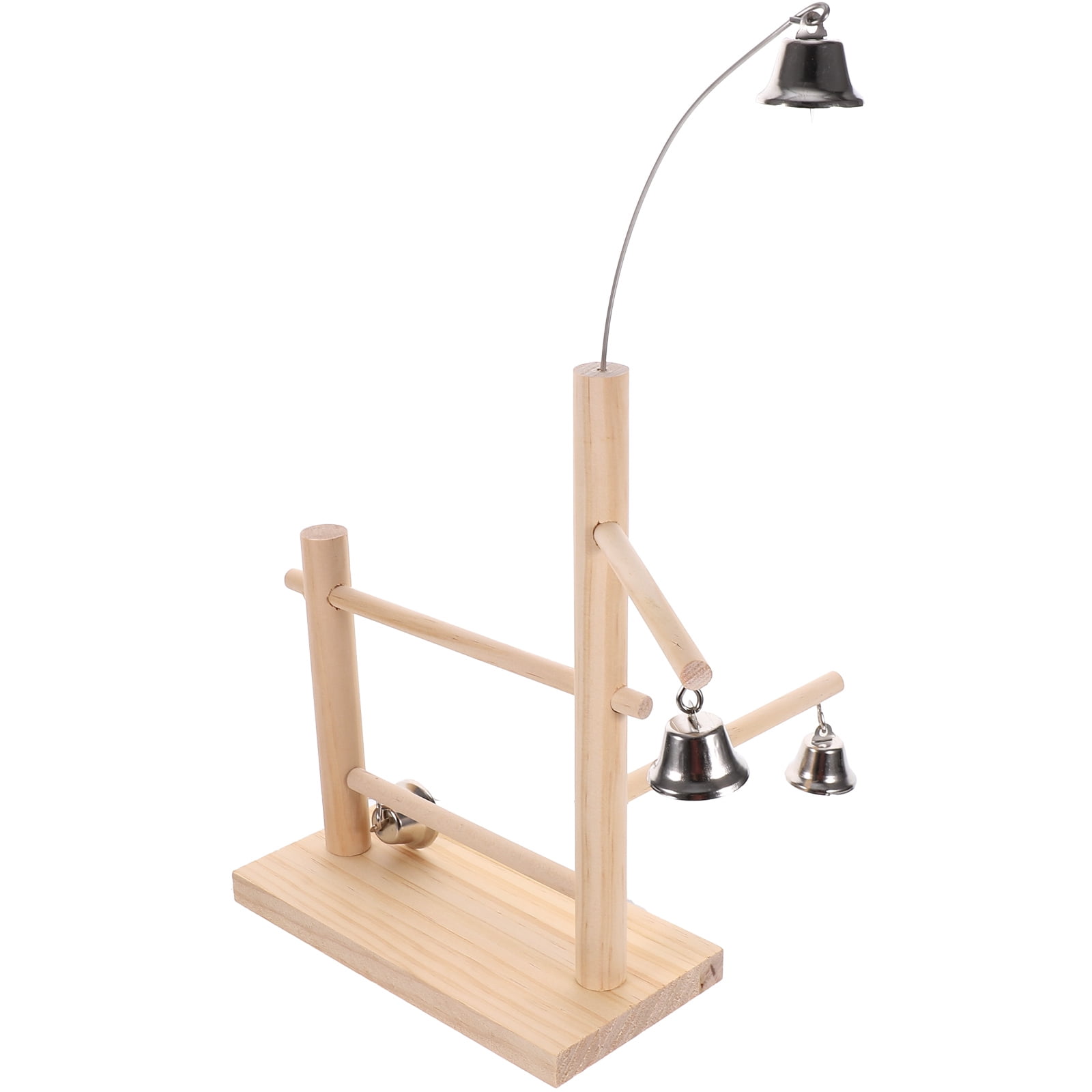 Toddmomy Natural Wood Bird Perches Parrot Training 1 Set 10.6X7.9X3.9in ...