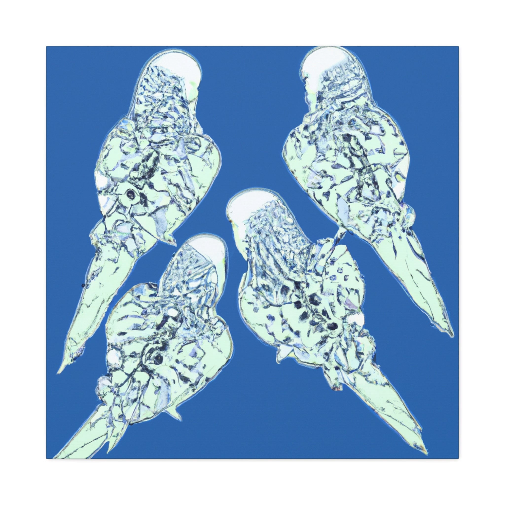 "Parakeets in Flight". - Canvas - Walmart.com
