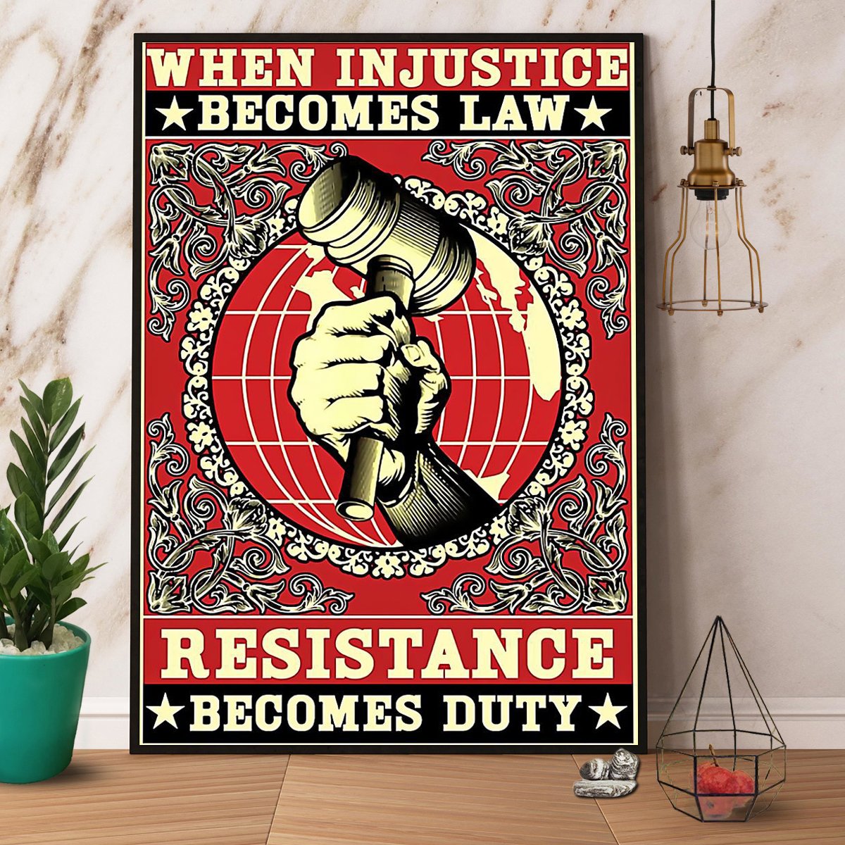 Paralegal When Injustice Becomes Law Paper Poster No Frame Matte Wall ...