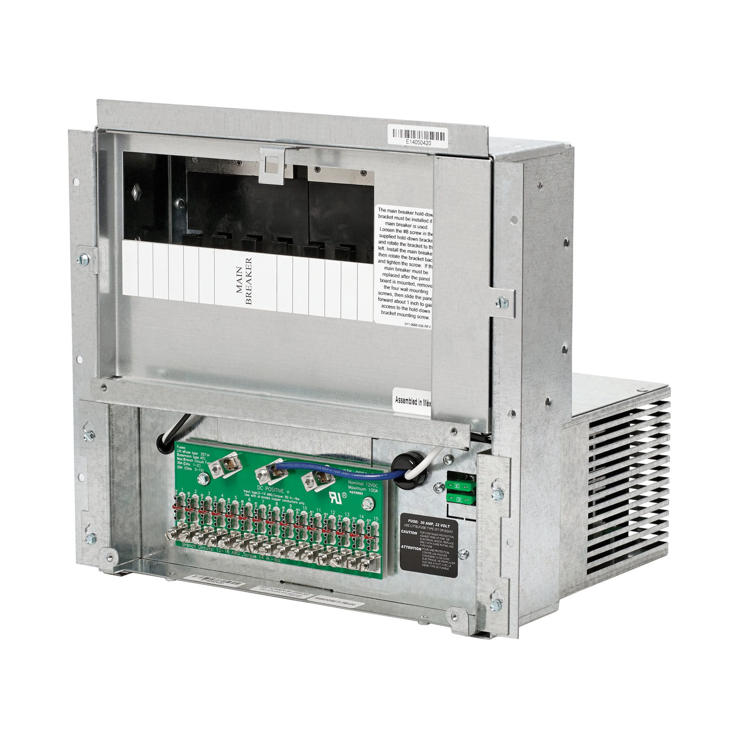 Parallax 5355 5300 Series 50 Amp Power Center with 55 Amp Converter ...