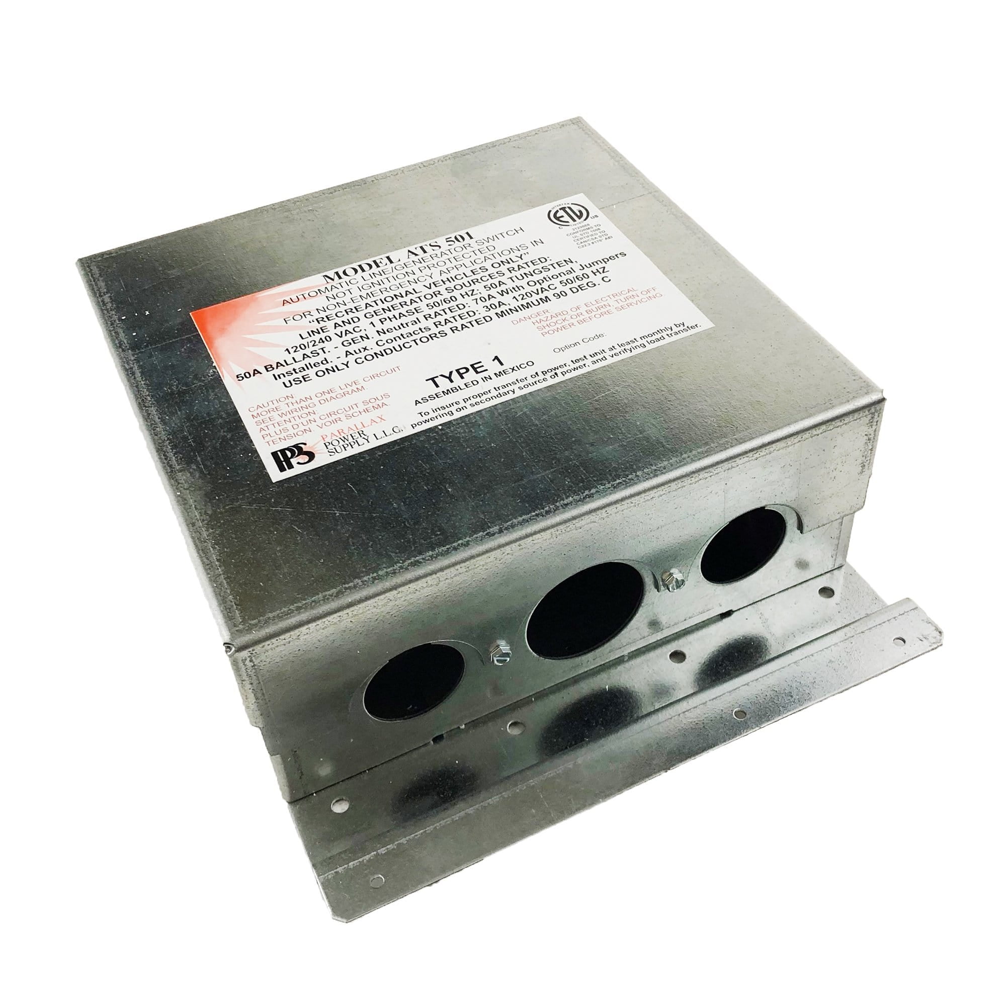 Parallax ATS501 Transfer Switch 120/240V 50Amp Power Supply for RVs ...