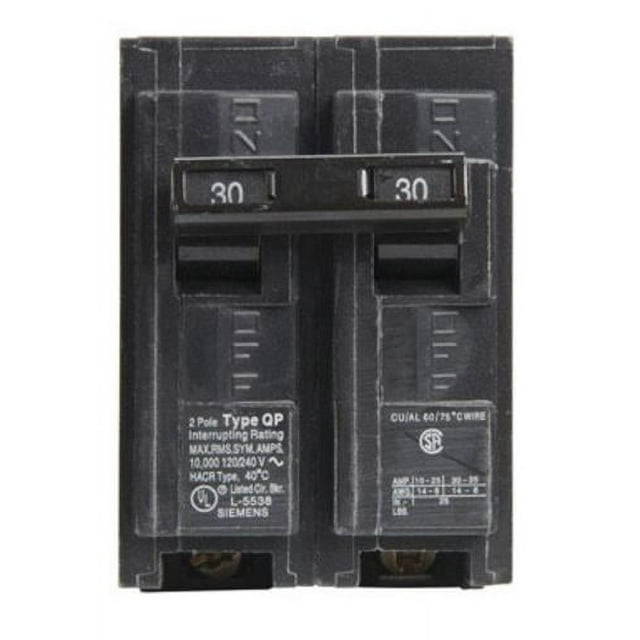 Parallax Power ITEQ230 Two-Pole Circuit Breaker - 30 Amp - Walmart.com