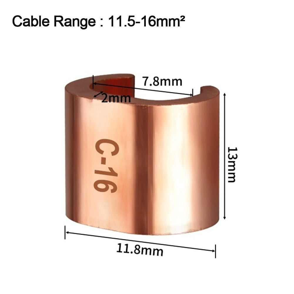 Parallel Cable Clamping Buckle Wire Copper Wire Connector C Type Copper ...