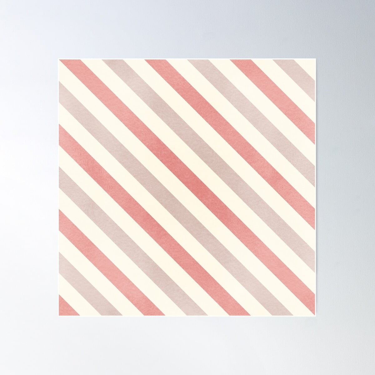 Parallel Colorful Diagonal Lines Seamless Pattern Poster Wall Art ...