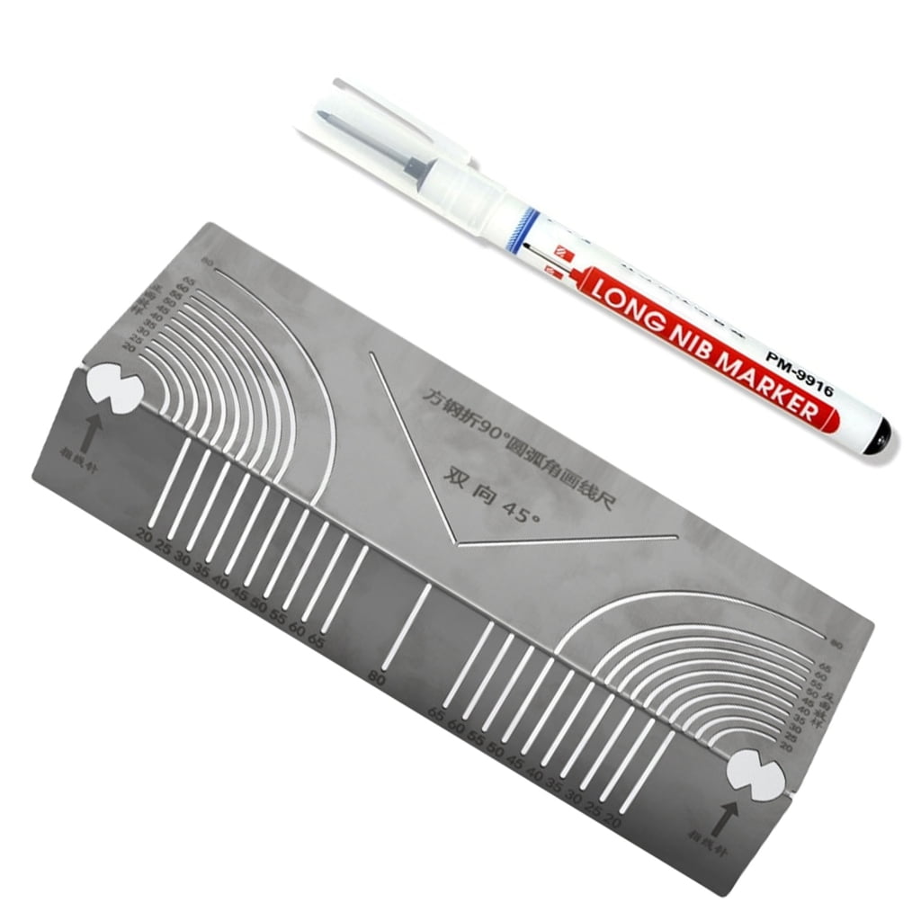 Parallel Line Drawing Tool Angles & Arcs Marking Tool 20-65 Metal ...