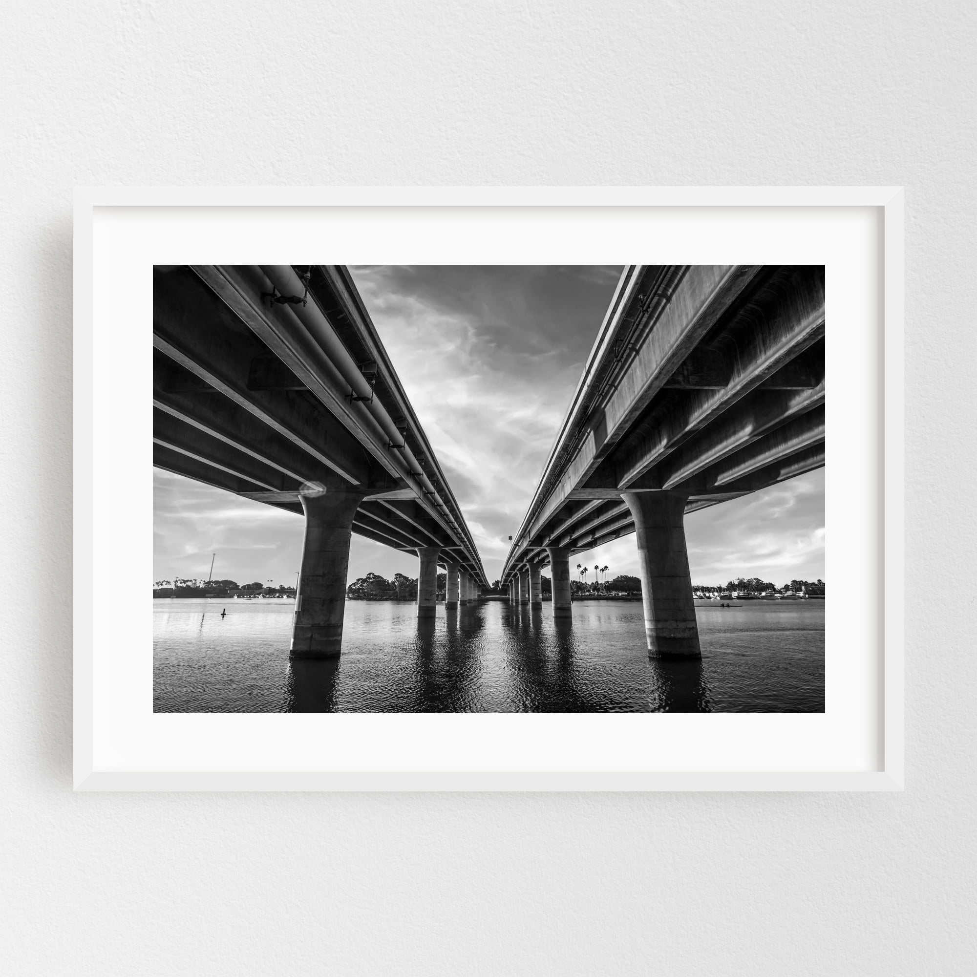 Parallel Perspectives - San Diego California Photography Bridge Black ...