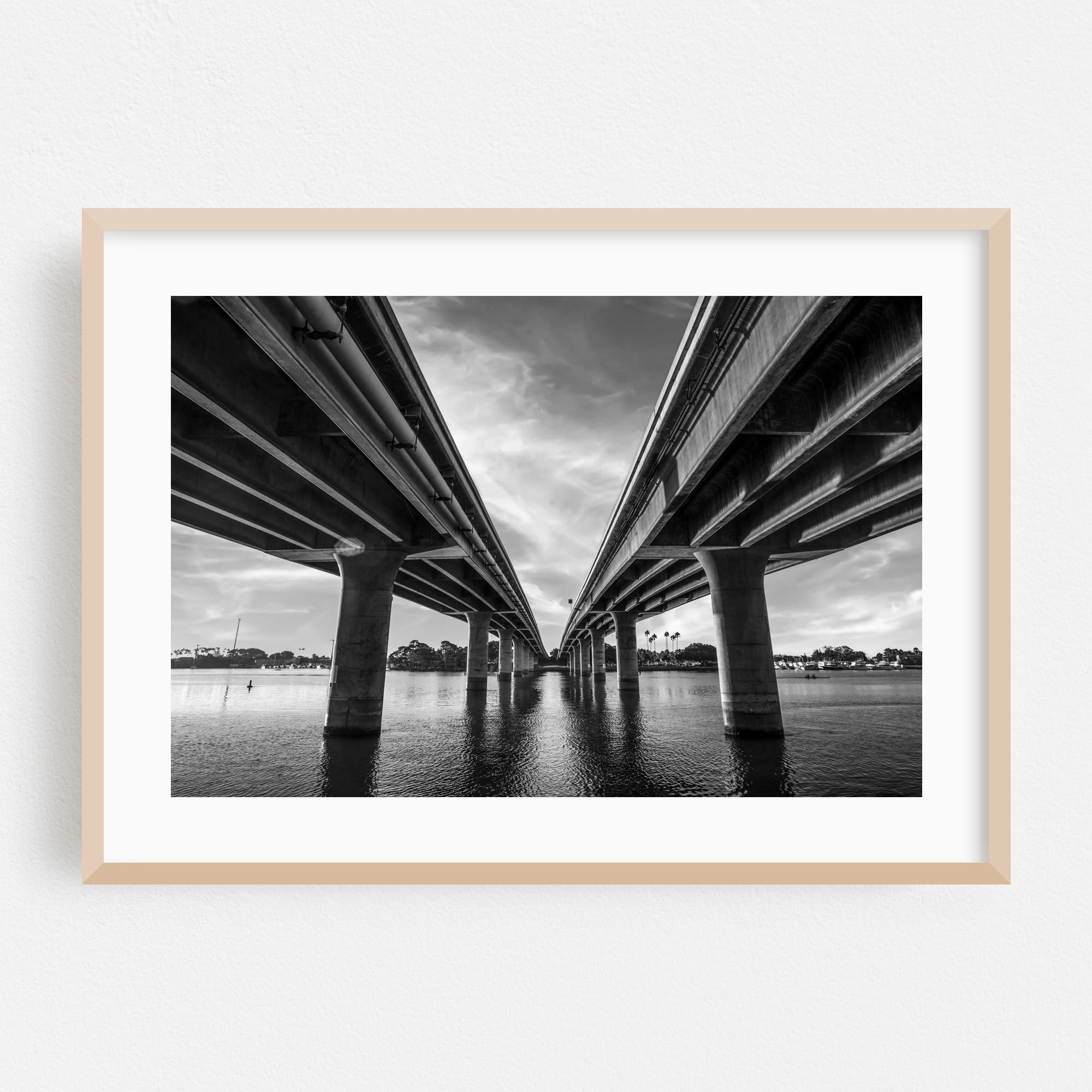 Parallel Perspectives - San Diego California Photography Bridge Black ...
