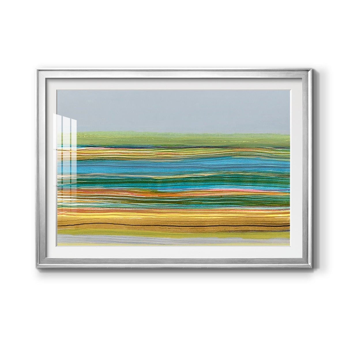 Parallel Striae II Premium Framed Print - Ready to Hang - Walmart.com
