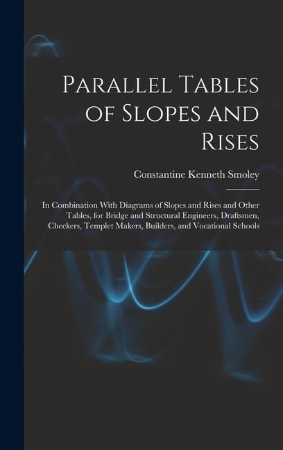 Parallel Tables of Slopes and Rises: In Combination With Diagrams of ...