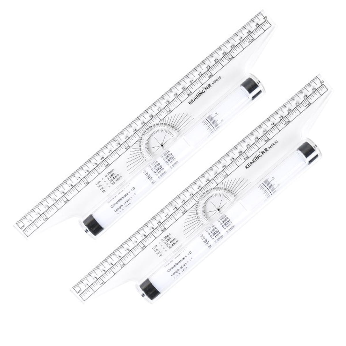 Parallel ruler, multifunctional drawing design ruler for measuring ...