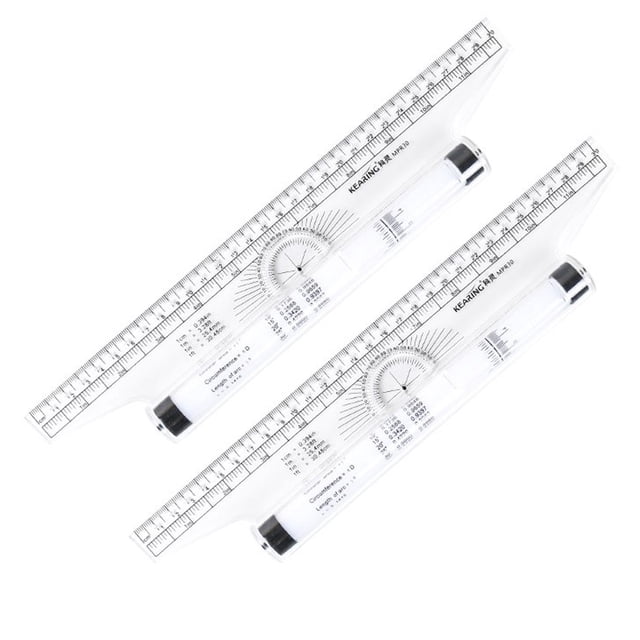 Parallel ruler, multifunctional drawing design ruler for measuring ...