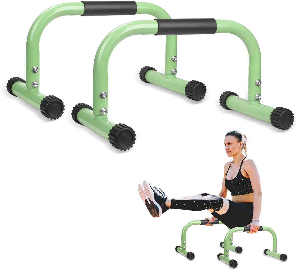 Parallettes Bars, Push Up Bars Strength Training For Handstands, Full ...