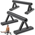 Parallettes Floor Workout Push Up Handles Non-Slip Pushup Bars ...